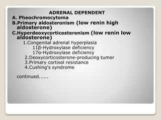 Endocrine hypertension | PPTX