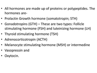 Endocrine Organs and their physiological functions in fishes by B.pptx ...