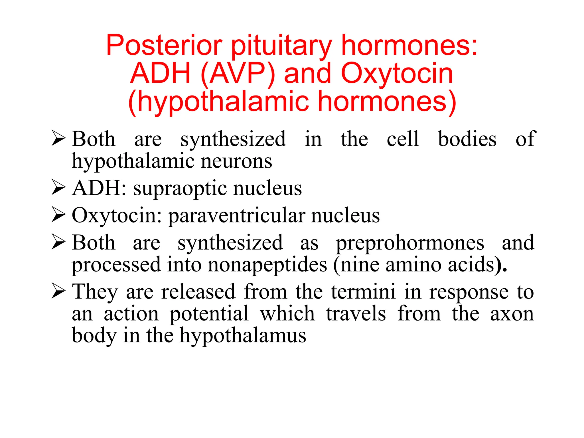 endocrine_physiology_2.ppt hypothalamic hormones | PPT