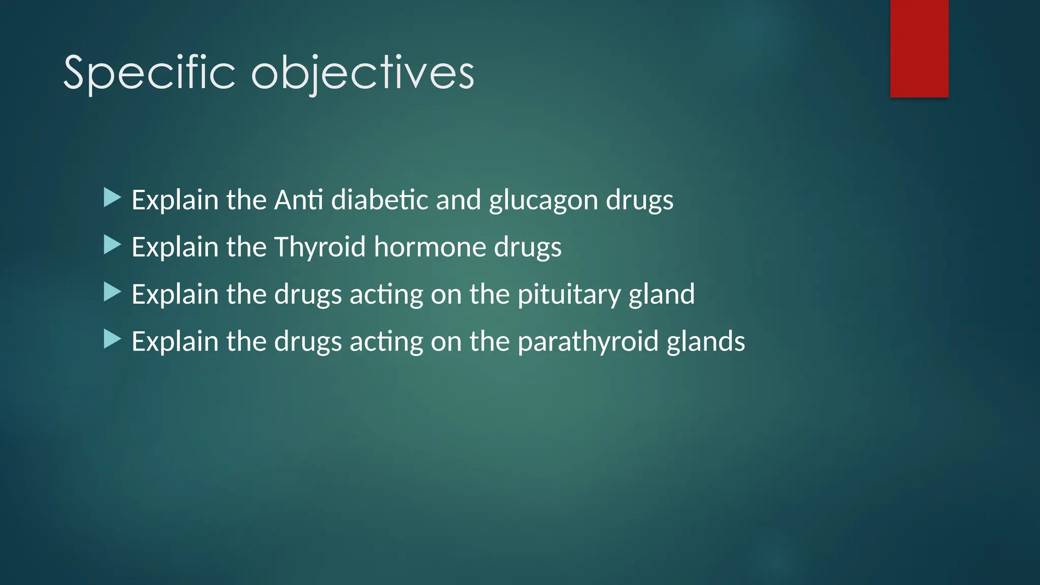 Drugs acting on the endocrine system presented by Njekwa Kwalombota | PPTX