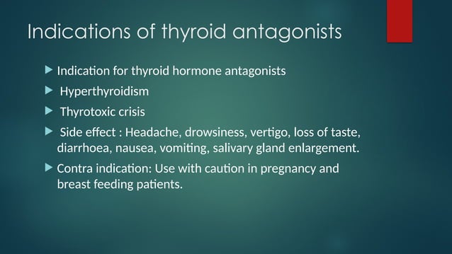 Drugs acting on the endocrine system presented by Njekwa Kwalombota | PPTX
