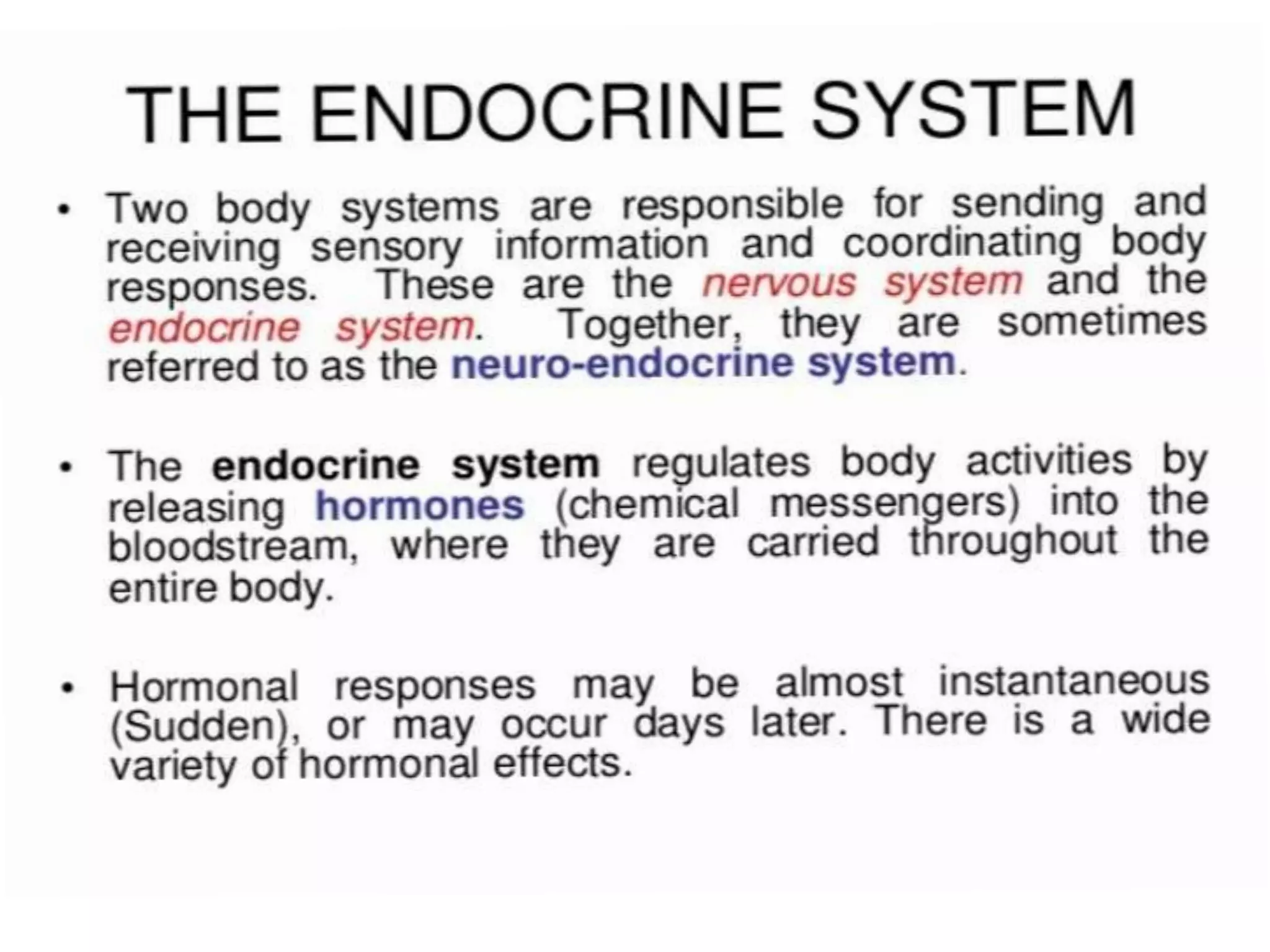 The ENDOCRINE SYSTEM | PPT