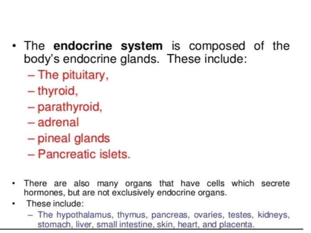 The ENDOCRINE SYSTEM | PPT