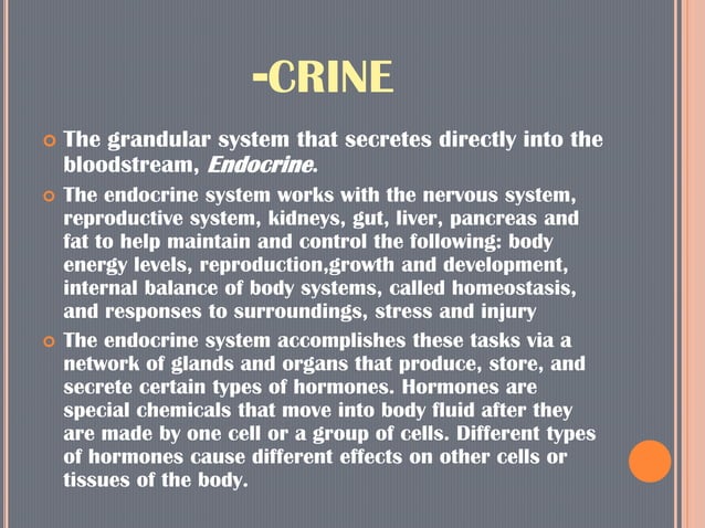 Endocrine system | PPT