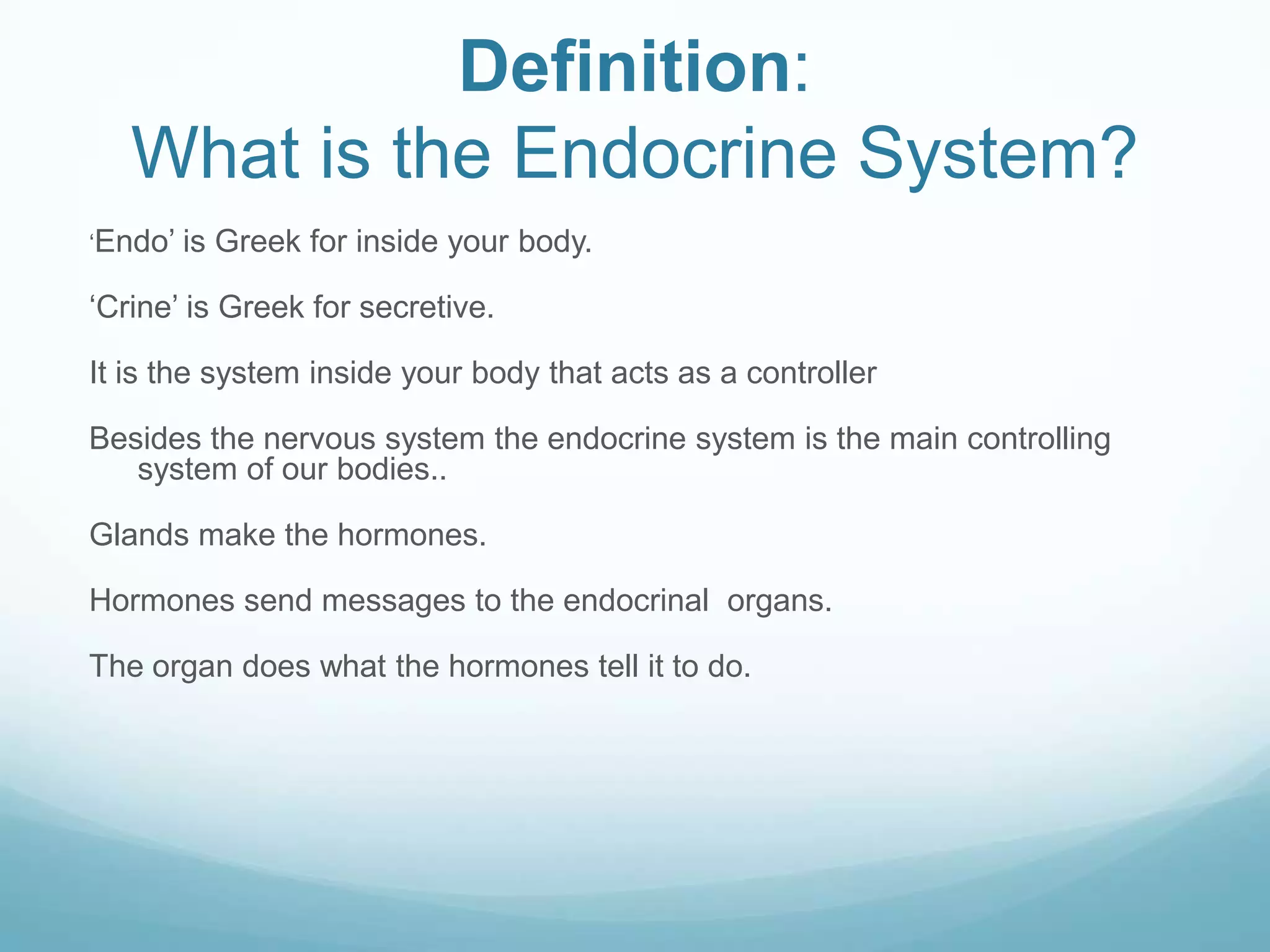 Endocrine system | PPTX
