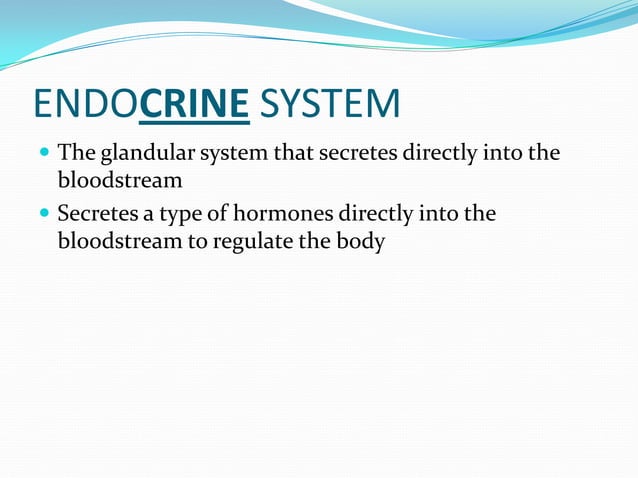 Endocrine system | PPT