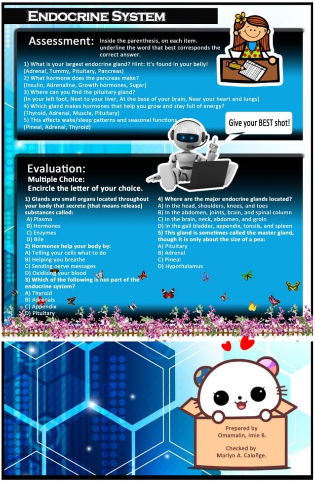 Endocrine system Localize Instructional Material | DOCX