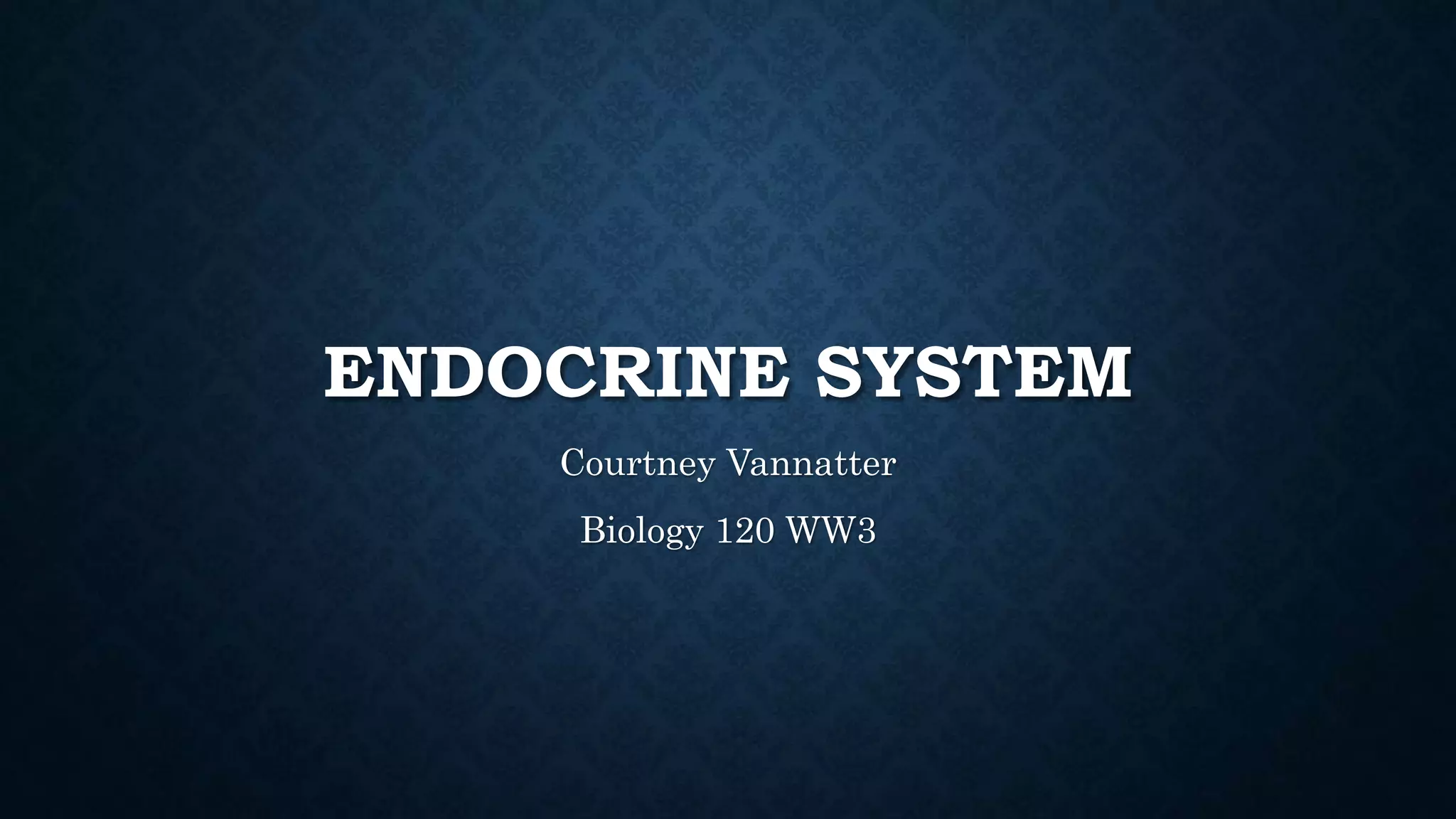 Endocrine system | PPT