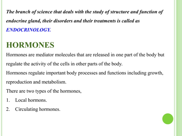 Endocrine system human anatomy and physiology | PPTX | Hormonal Disorders | Endocrine and ...
