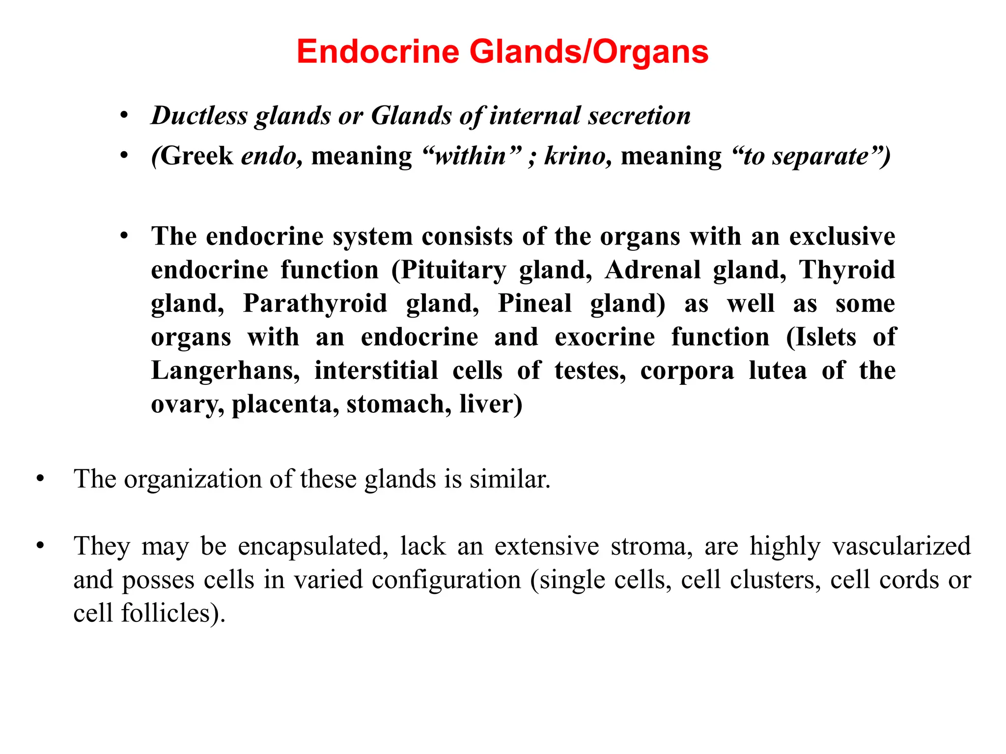 Endocrine system of animals (ox , horse ) | PDF