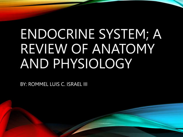 ENDOCRINE SYSTEM - ANATOMY AND PHYSIOLOGY | PPT