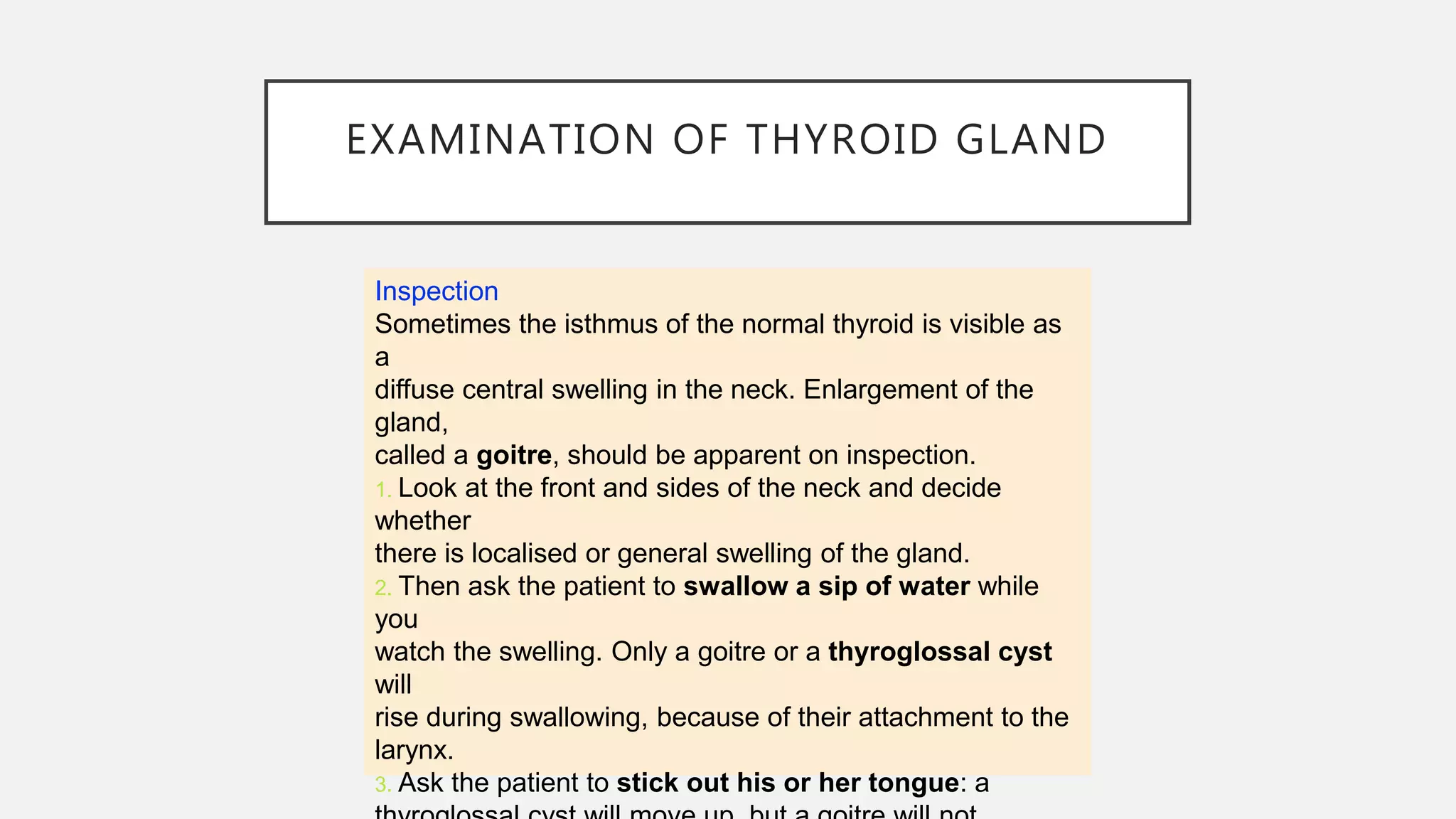 Endocrine system history and examination | PPTX