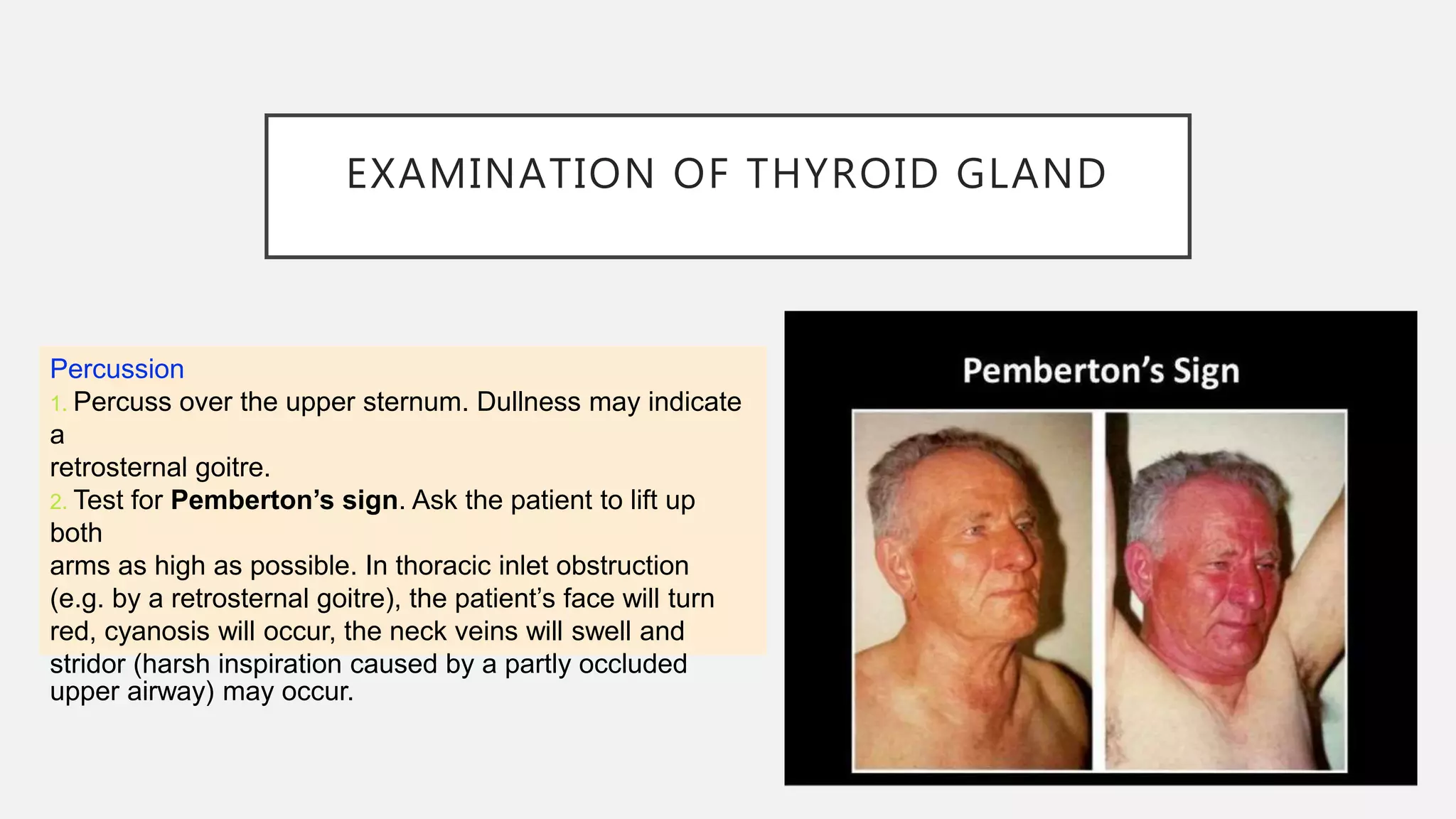 Endocrine system history and examination | PPTX