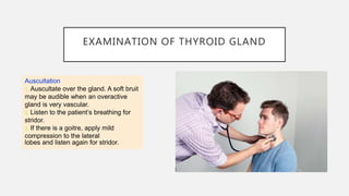 Endocrine system history and examination | PPTX