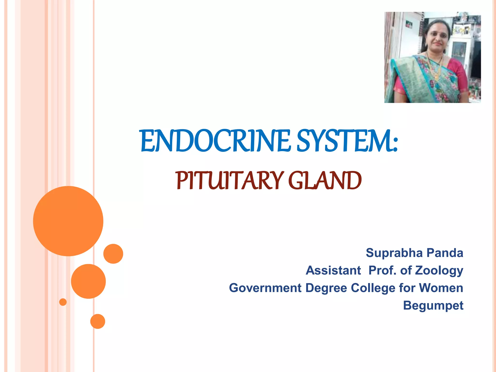 Endocrine system pituitary gland | PPTX