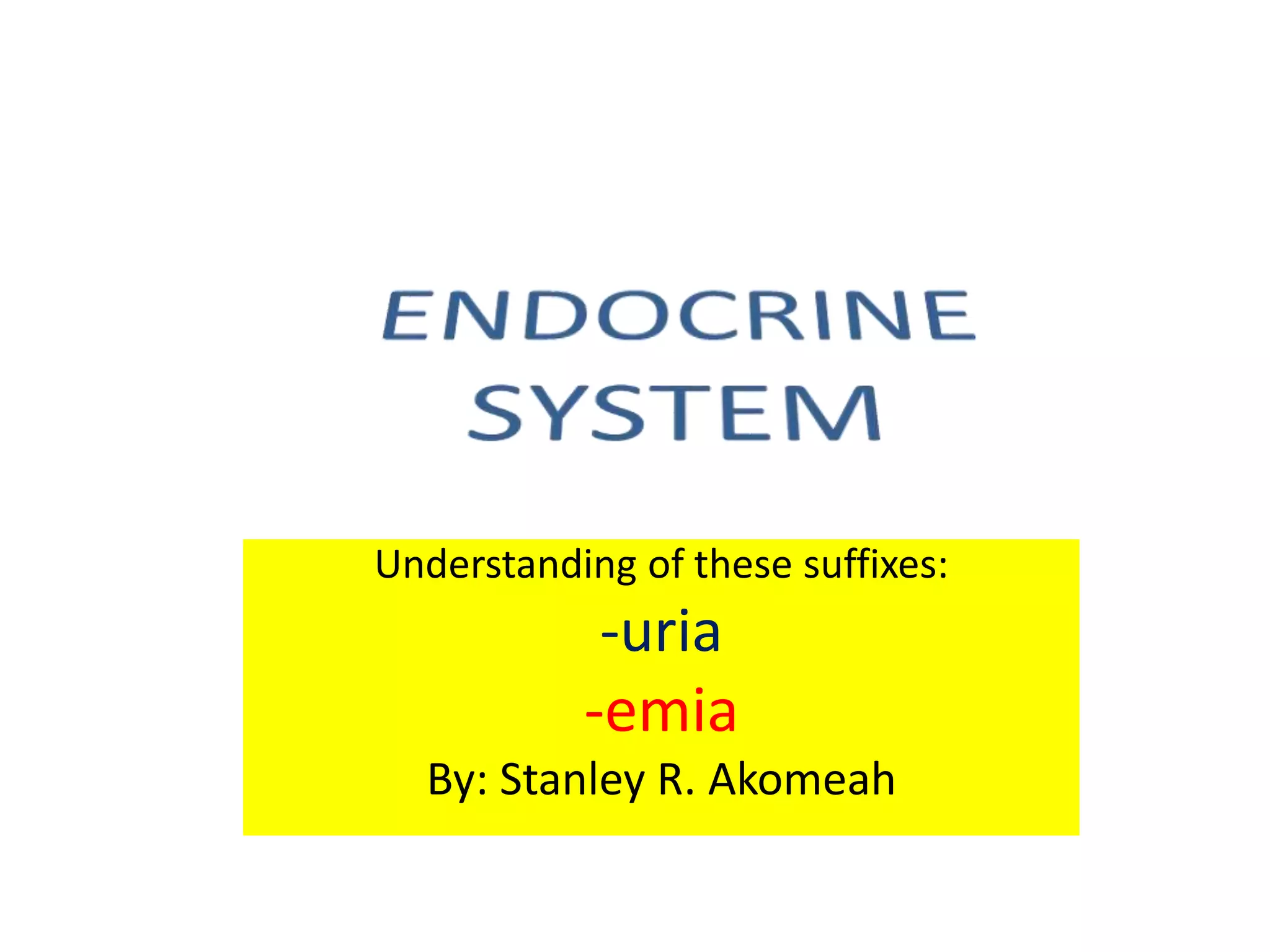 Endocrine system 1 | PPT