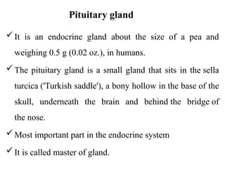 Endocrine systemThe glands and organs that make hormones and release ...