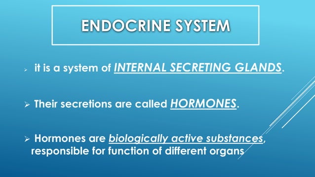 Endocrine System Anatomy | PPTX