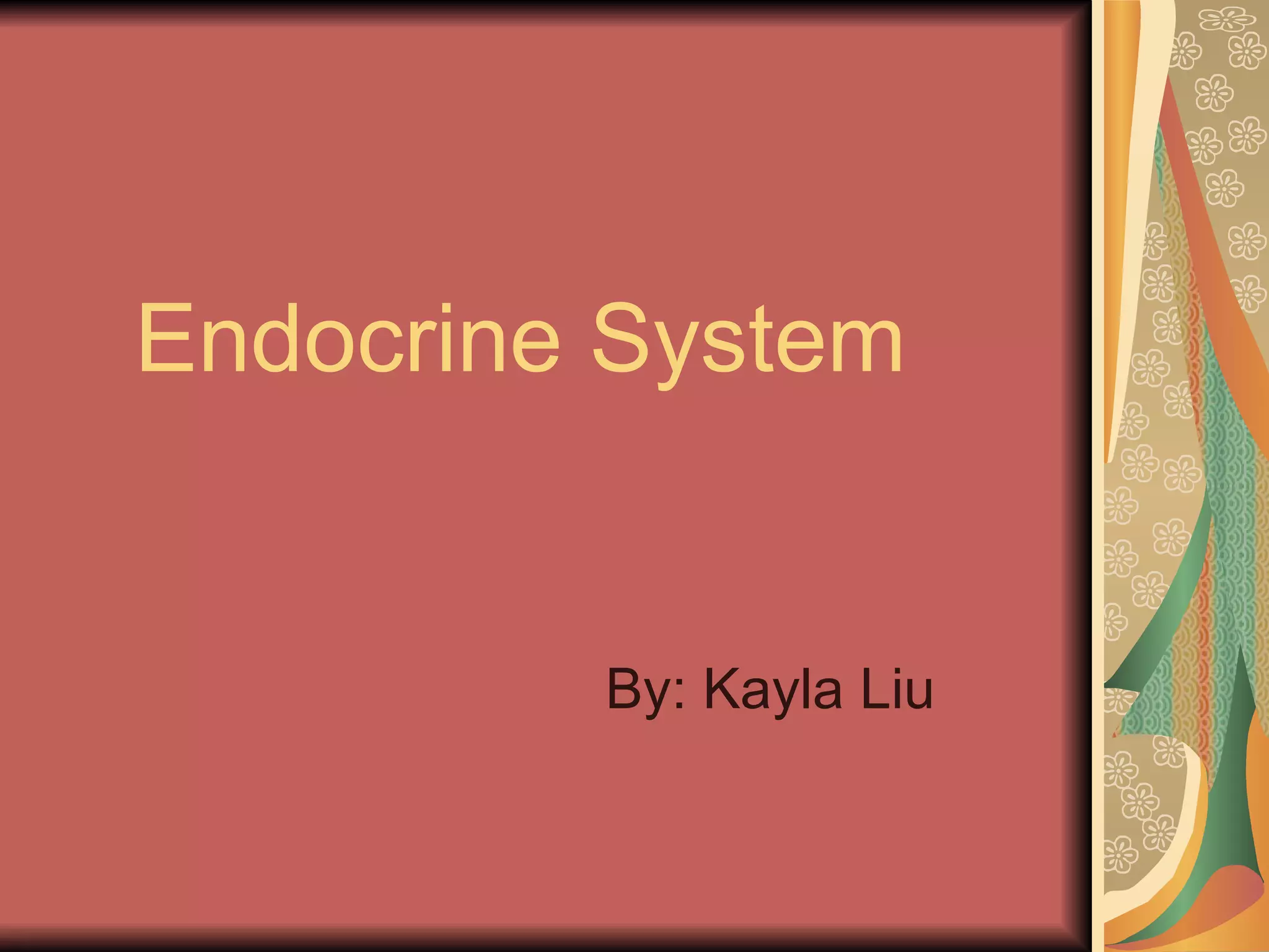 Endocrine system chapter 11 | PPT