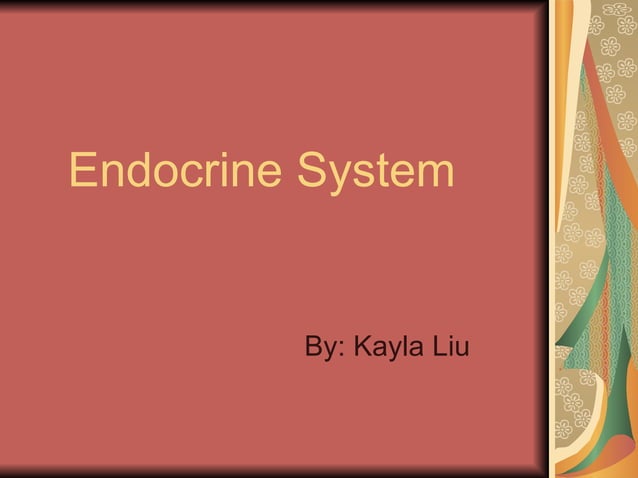 Endocrine system chapter 11 | PPT