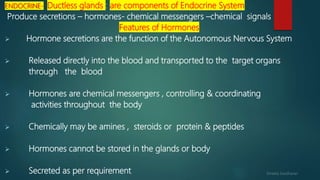 Endocrine system anatomy and physiology yogic corelation | PPTX