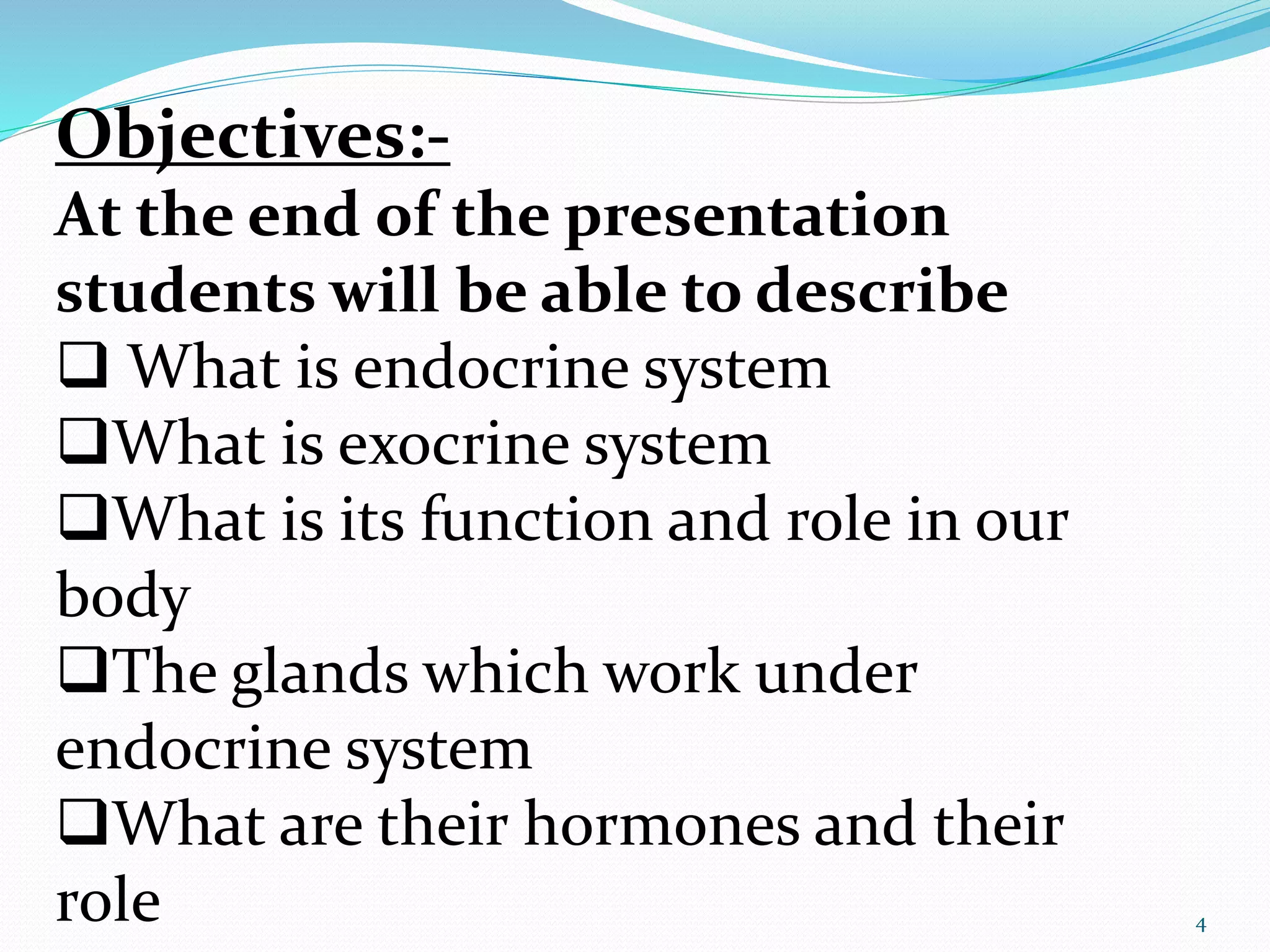 Endocrine system & exocrine system | PPTX