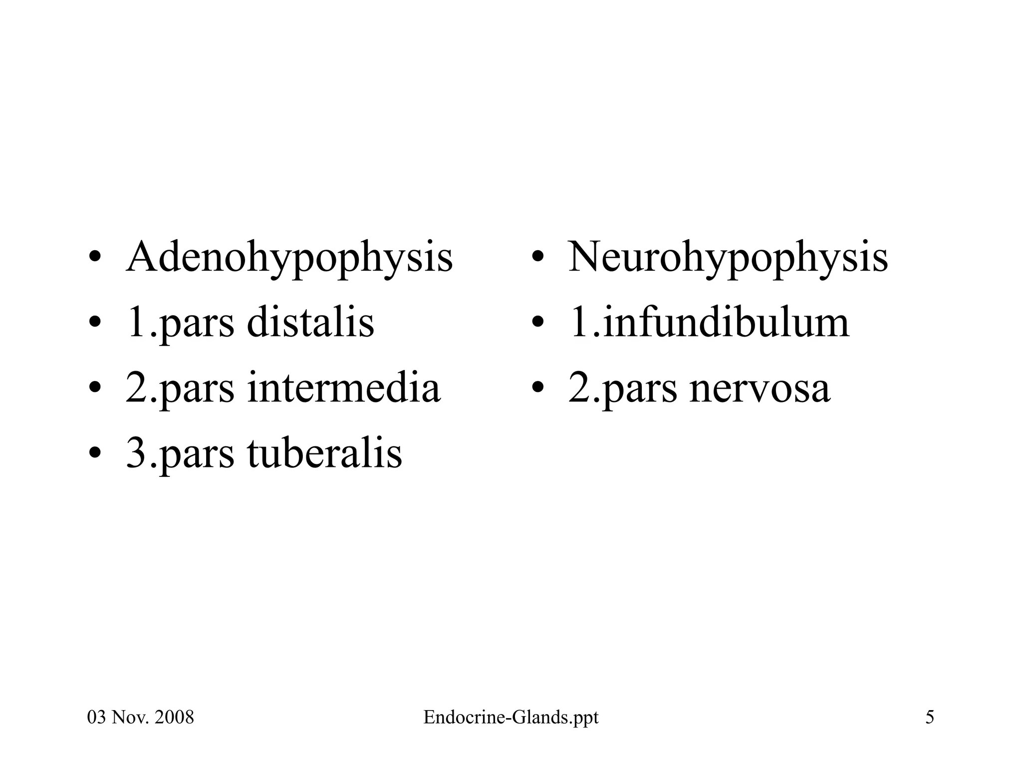 Endocrine system glands | PPT