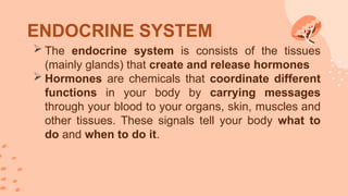 ENDOCRINE SYSTEM REPORT_TESDA CAREGIVING NCII | PPT