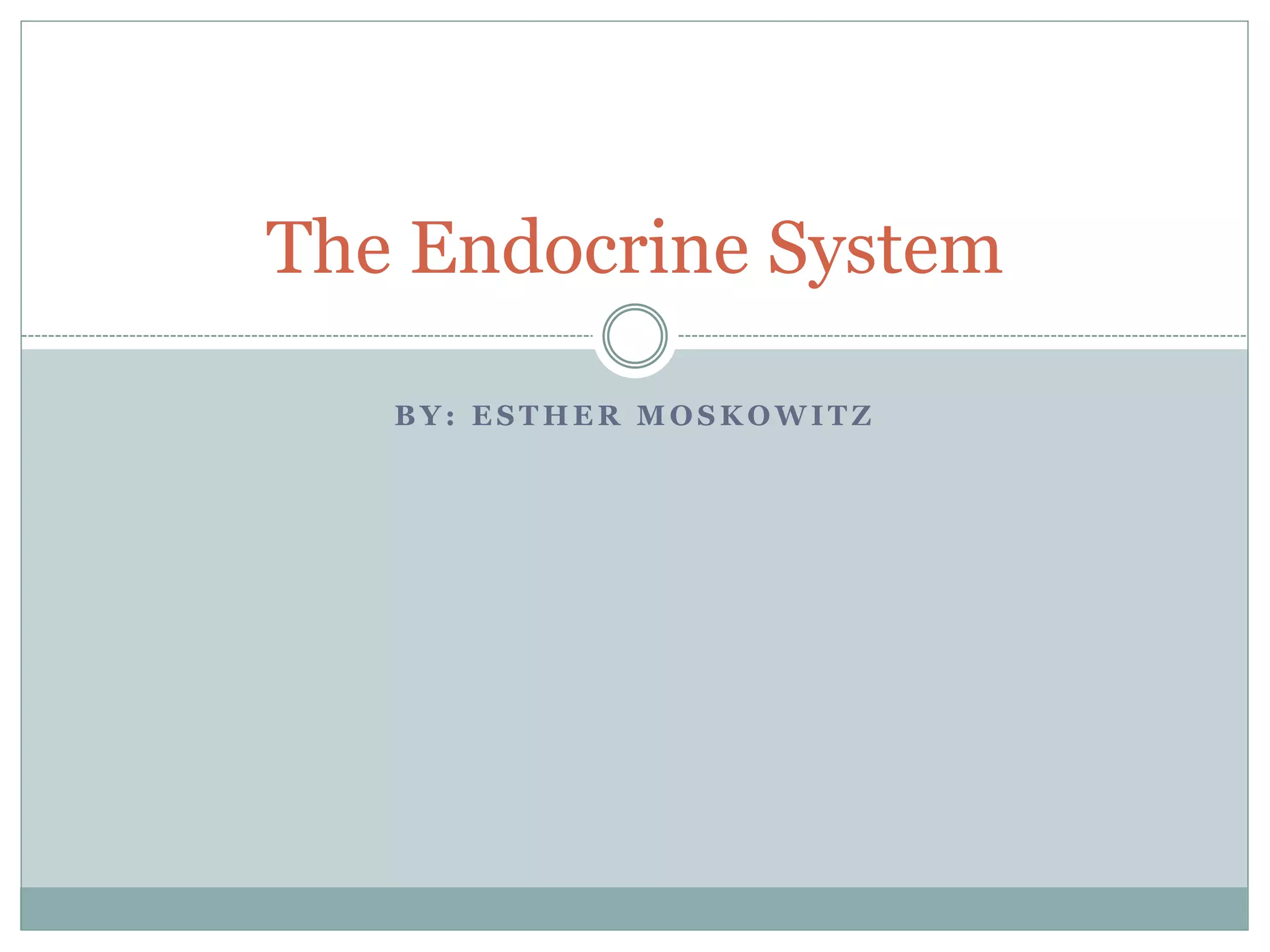 Endocrine system medical terminology | PPTX