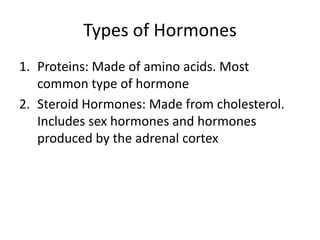 Endocrine system overview | PPTX