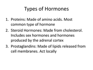Endocrine system overview | PPTX