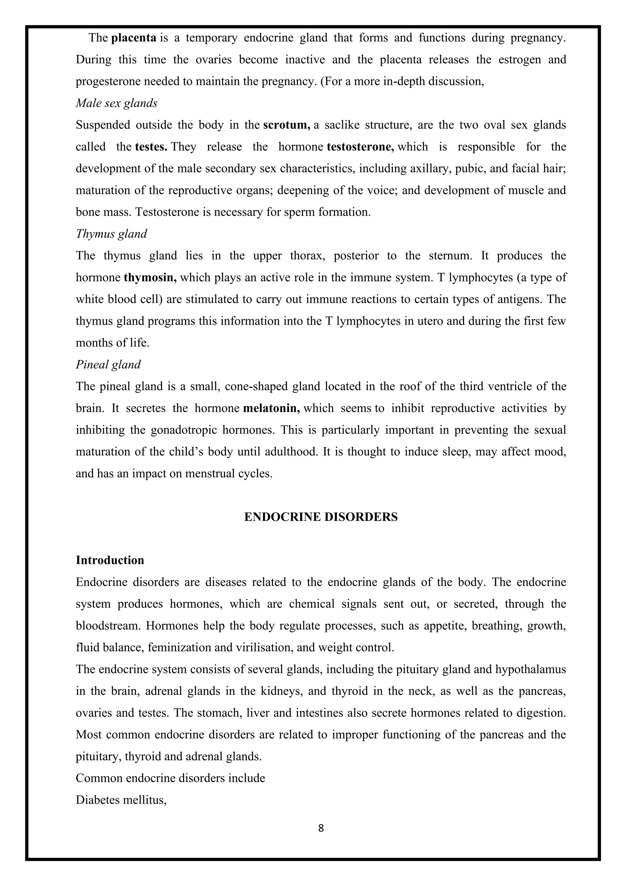 Endocrine system overview | PDF