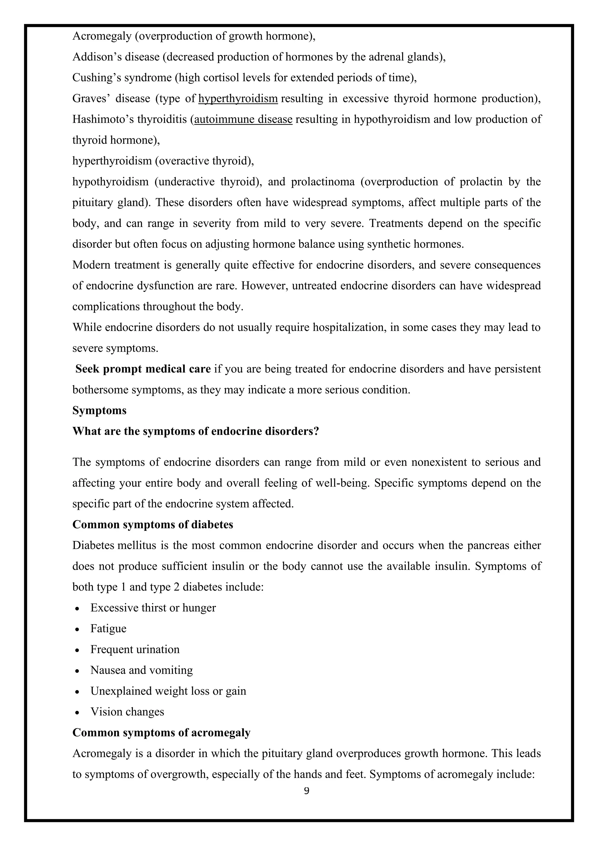 Endocrine system overview | PDF