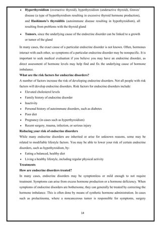 Endocrine system overview | PDF