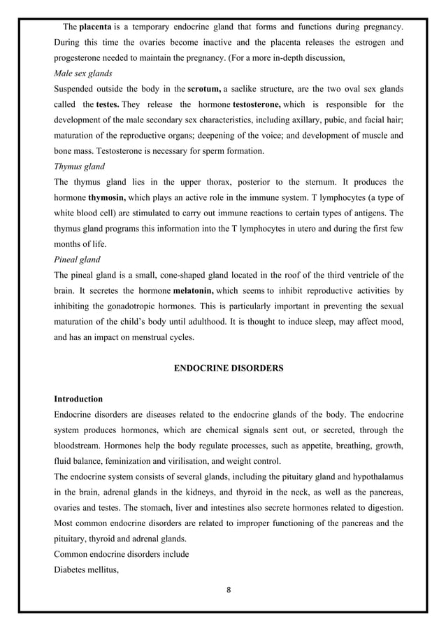 Endocrine system overview | PDF