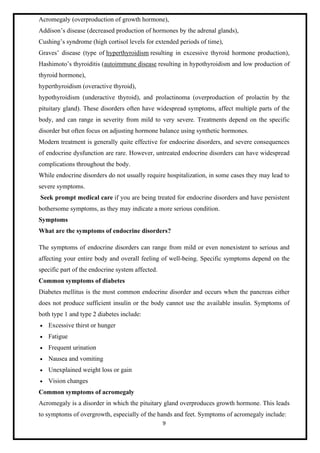 Endocrine system overview | PDF