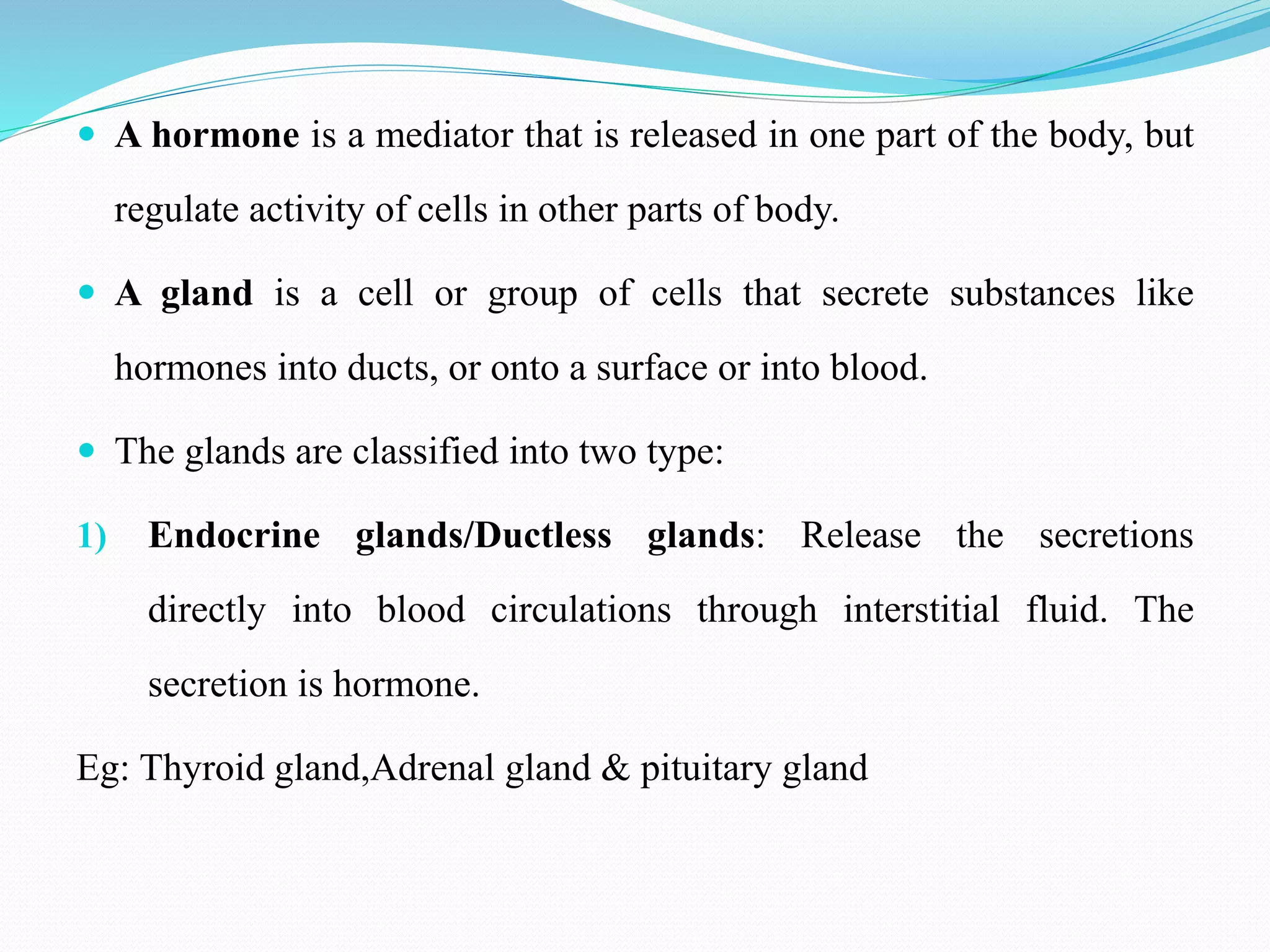 Endocrine system Introduction | PPTX