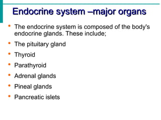 Endocrine system slides posterior and anterior | PPT