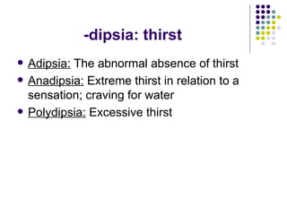 Endocrine system suffixes | PPT