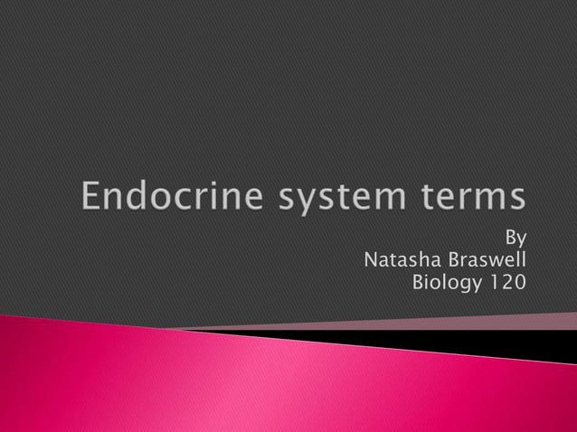Endocrine system terms | PPTX | Diabetes | Diseases and Conditions