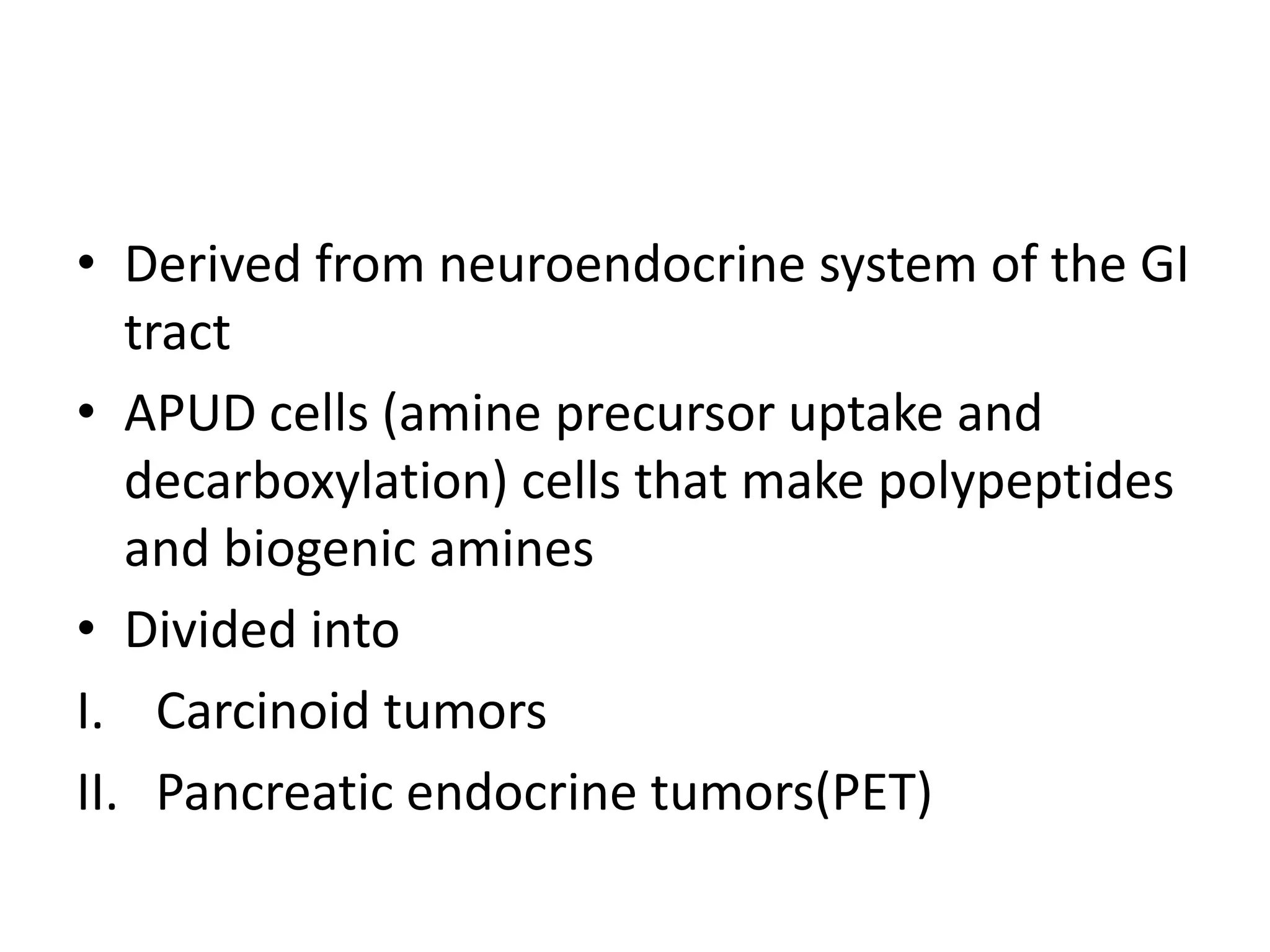 Endocrine tumors of git | PPTX