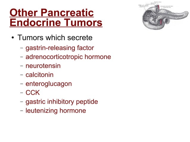 Endocrine Tumors Of The Pancreas | PPT