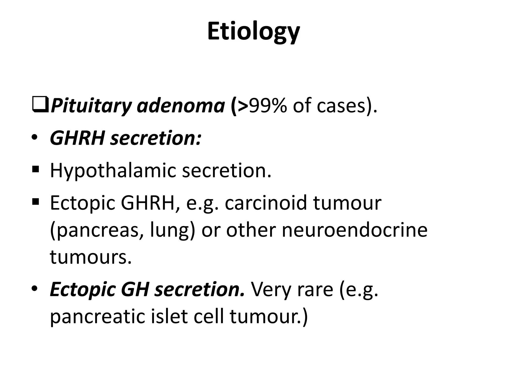 Acromegaly | PPTX | Endocrine and Metabolic Diseases | Diseases and ...