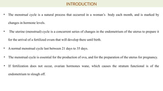 Menstrual cycle sequence of physical changes in a woman's body that ...