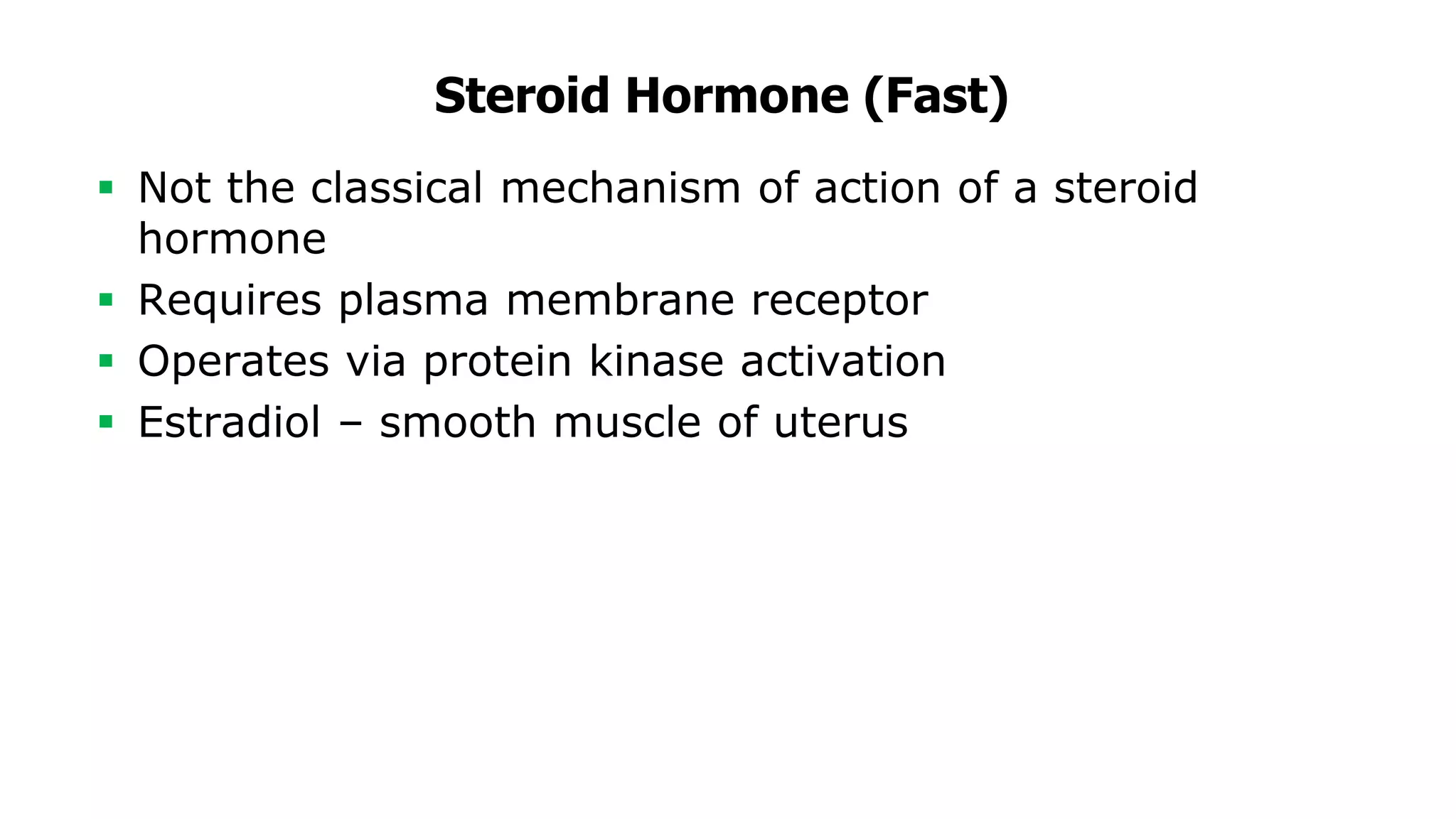 Mechanism of Hormone Action | PPTX