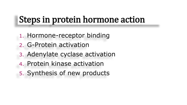Mechanism of Hormone Action | PPTX
