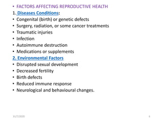 Endocrinology on female reproductive health | PPTX