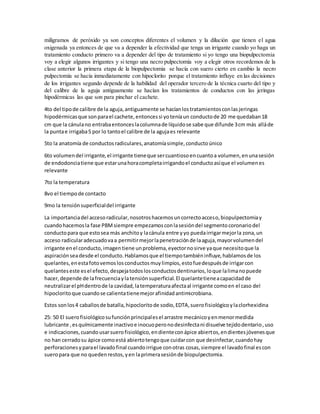 Endodoncia clase3 | DOCX