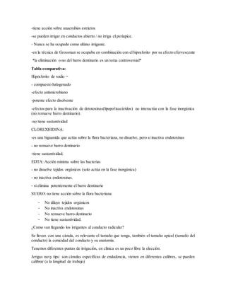 Endodoncia clase3 | DOCX