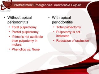 Endodontic Emergencies | PPT